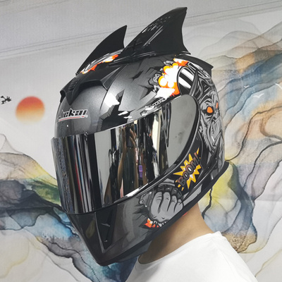 JIEKAI捷凯男女电动自行车头盔全盔个性酷四季通用全覆式街车蓝牙