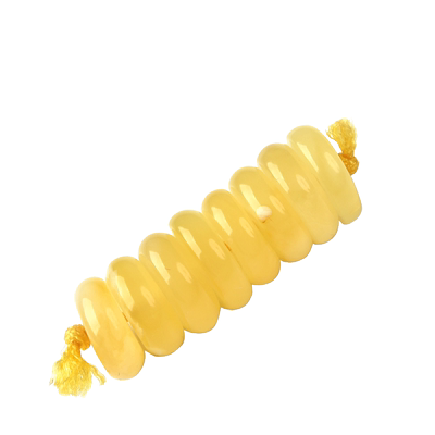 天然琥珀蜜蜡散珠子隔片串珠