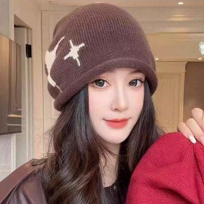 时尚卷边堆堆帽新款秋冬季保暖
