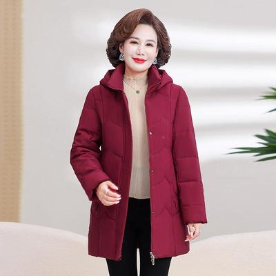 装中长款时817-L9中尚中年妈服妈羽绒女新款冬老年人加厚小个子外