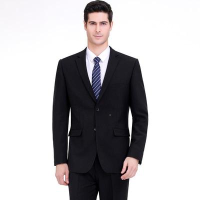 商务休闲西套装男春秋季新服毛中年爸爸男士料职业ZYXF861正装西