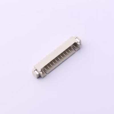 HX 1.0-13P WT 线对板针座 1x13P 间距:1mm 卧贴 SMD,P=1mm,卧贴