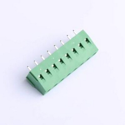 DB128V-5.08-8P-GN-S 螺钉式接线端子 1x8P 5.08mm 直插 排数:1