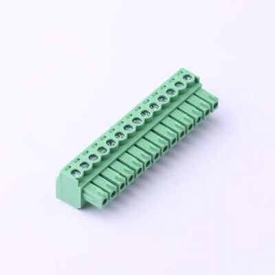 WJ15EDGK-3.81-14P 插拔式接线端子 1x14P 3.81mm 排数:1 每排P数