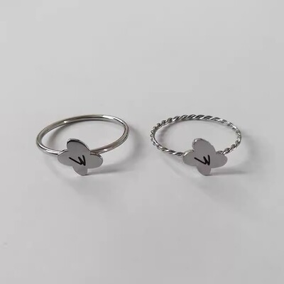 Bling原创金秦禹JINU花朵戒指Bli