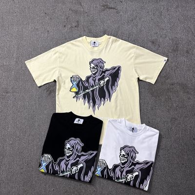 WARREN LOTAS美式幽灵印花潮牌嘻哈高街夏T恤衫宽松纯棉圆领短袖