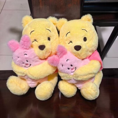 可爱抱猪维尼熊毛绒玩具公仔布娃娃玩偶睡觉抱枕床上女生日礼物