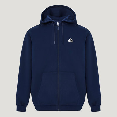 Adidas阿迪达斯男女休闲加绒宽松运动连帽夹克外套拉链卫衣LH2997