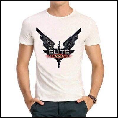 Elite Dangerous T-shirt 精英危险 T恤 欧美 白色短袖 T恤 男女