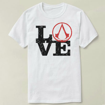 Assassin's Creed LOVE 刺客信条Tee Shirt圆领 定制T恤男女