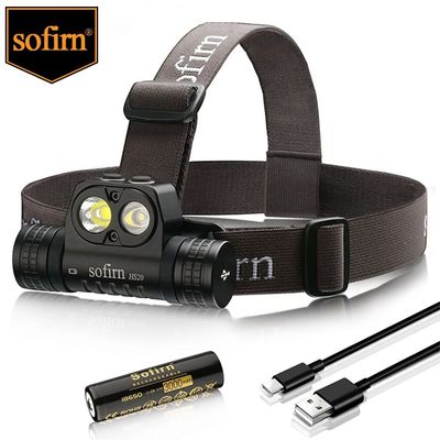 Sofirn HS21 USB C Rechargeable LED Headlamp 18650 Powerful 2