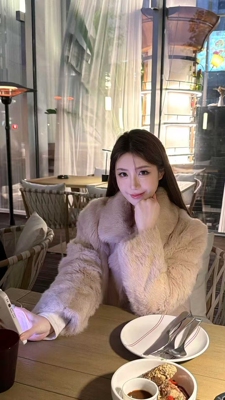 清货 高品质韩系时尚兔毛皮草外套女轻奢保暖皮毛一体短外套上衣