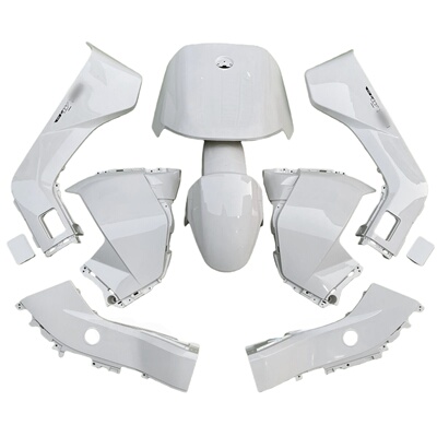 适用于九号电动车2025款Mz110原厂全套烤漆件Mzmax通用白色Mzmix