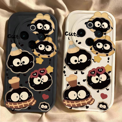 适用红米14R手机壳小米Redmi14R5G保护套2411DRN47C新款外壳R14硅胶RED全包Redim防摔Redmin男女带帽煤球