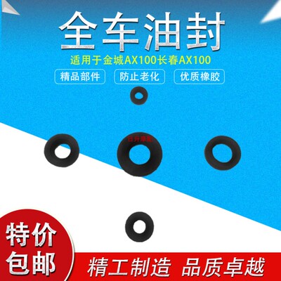 适用摩托车金城AX100长春AX100优质磁电机油封曲轴链轮全车油封