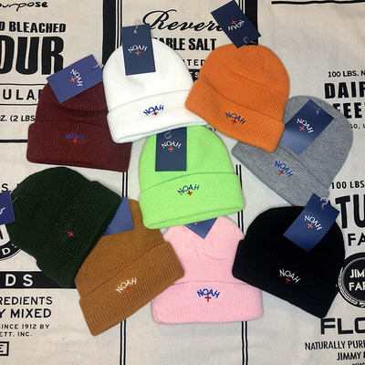 同款十字架刺绣街头冷帽针织帽