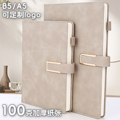 皮质高颜值笔记本子学习工作