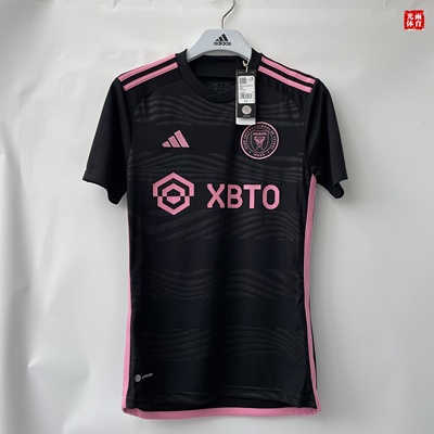 光雨体育-阿迪达斯 迈阿密国际客场球迷版梅西足球短袖球衣JE9704