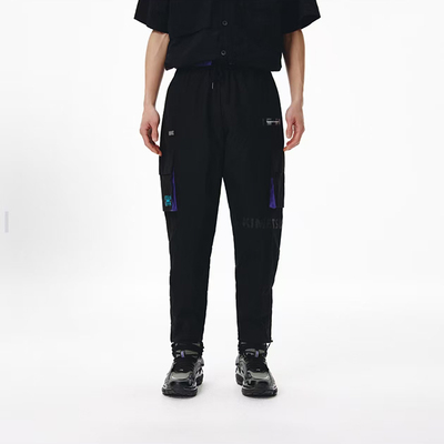 李宁春季LNG鬼灭之刃系列拼接休闲运动长裤男女同款FHBA001