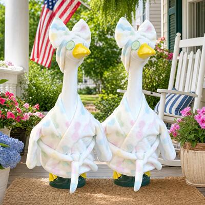 23 inch porch goose colored bathrobe set