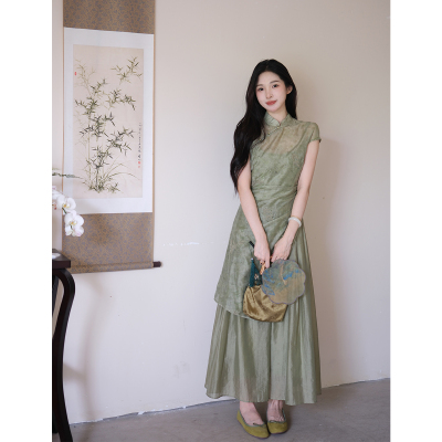 罩衫吊带裙套装女民国旗袍裙