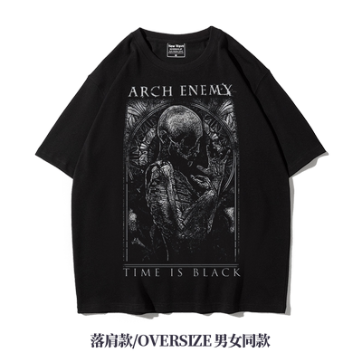 美式oversize落肩款短袖T恤