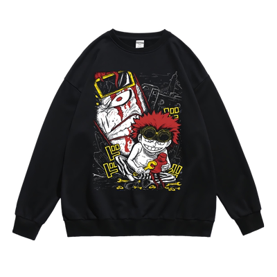 死亡外科医生卡通印花卫衣男春秋