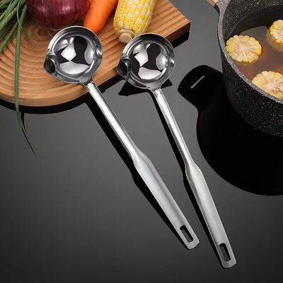 Stainless steel oil separating spoon, oil filtering straine