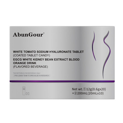 AbunGour白番茄透明质酸钠压片/纤维素白芸豆阻断膳食胶囊代谢GLP