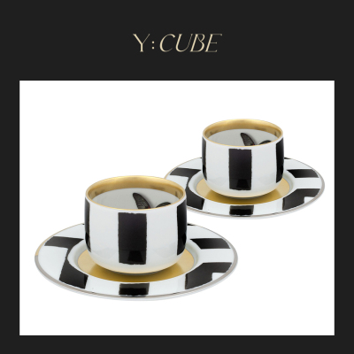 Y:CUBE葡萄牙进口Vista Alegre Soly Sombra欧式下午茶具咖啡杯