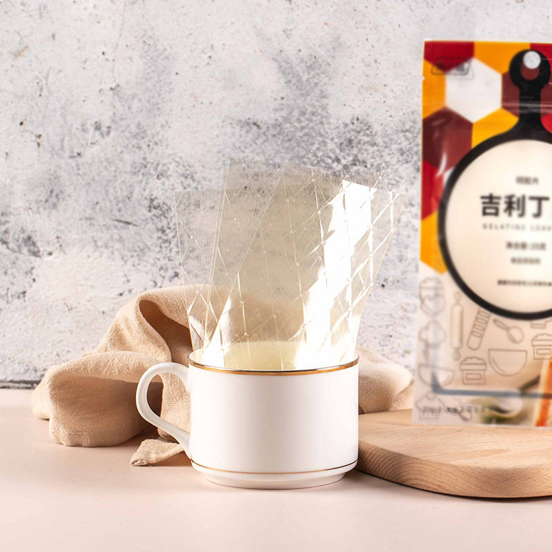 吉利丁片 自制奶酪棒食用家用QQ糖烘焙材料 吉利丁
