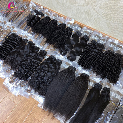 欧美发帘bundles真发短发全真人发double drawn假发human hair