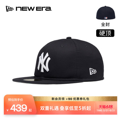 NEW ERA纽亦华26新品59FIFTY DAY MLB运动平檐棒球帽硬顶NE5950