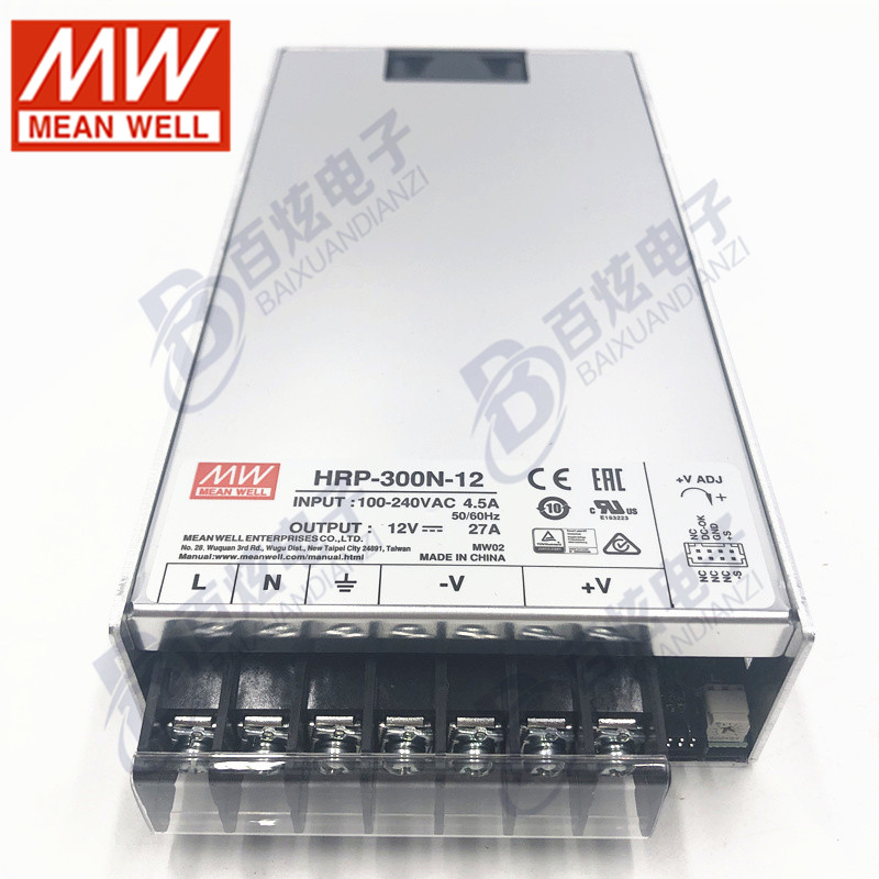台湾明纬HRP-300N-12 324W12V27A单组输出具有PFC功能开关电源_虎窝淘
