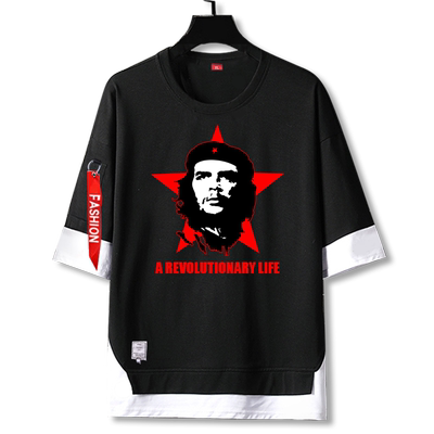 切格瓦拉古巴红色短袖t恤衫