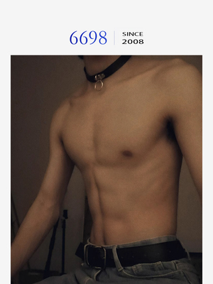 项圈男M男生铃铛项圈体育生1S0M颈套性感颈环狗链男m调教带牵引链