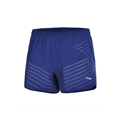 中国李宁运动短裤柔软透气不闷印花简约图案百搭男裤子AAPN014