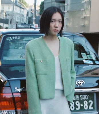 短款外套开衫urbanic30小香风