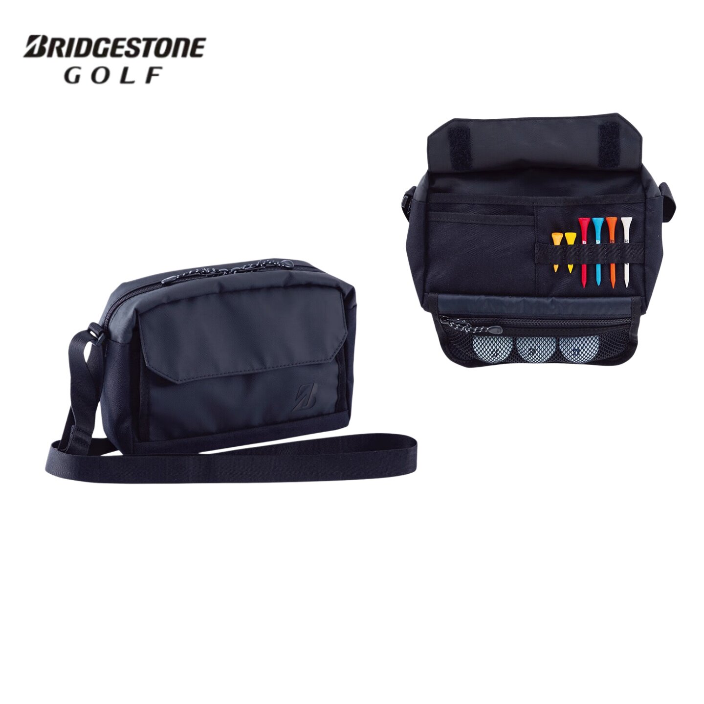 普利司Bridgestone通高尔夫衣物包小球袋tee收纳袋便携26年新款