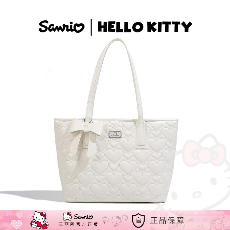 HelloKitty凯蒂猫爱心托特包大容量腋下包女小香风休闲手提单肩包