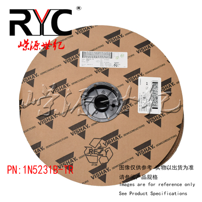 1N5231B-TR DO-35-2 VISHAY 原装 稳压二极管 5.1 Volt 0.5 Watt