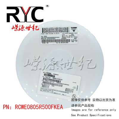 RCWE0805R500FKEA Vishay 电流传感电阻器-SMD 1/4W 500mOhms 1%