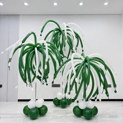 烟花气球立柱圣诞元旦节新年布置儿童宝宝生日布置公司年会装扮