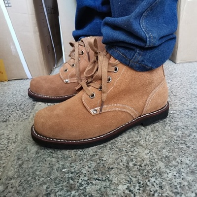 际华3514库存翻毛皮鞋大头式老式