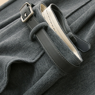 柜上同厂同批！怎么穿都好看！显瘦显腿长毛呢直筒阔腿长裤女厚实