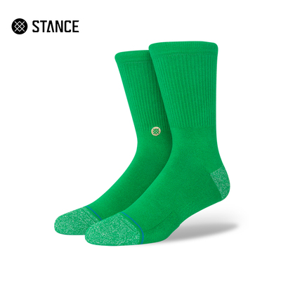 STANCE绿色中筒休闲袜吸湿透气