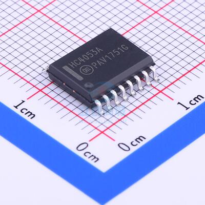 模拟开关/多路复用器 MC74HC4053ADWR2G SOIC-16_300mil onsemi(
