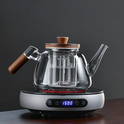 2025新款蒸煮一体电陶炉煮茶壶电热烧水烧茶壶玻璃煮茶器泡茶套装