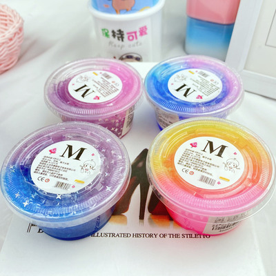 网红爆款起泡胶儿童无毒极限起泡胶少女心牛头水晶泥高颜值史莱姆