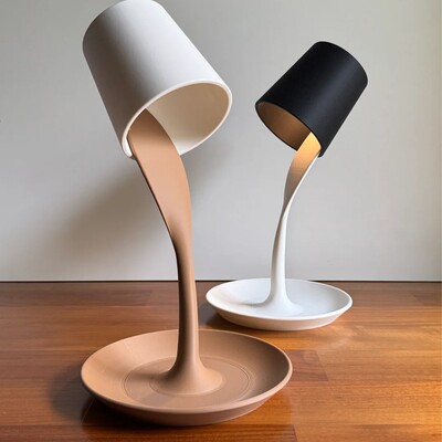 亚马逊跨境新品Table lamp with tray 带托盘的台灯创意家居摆件